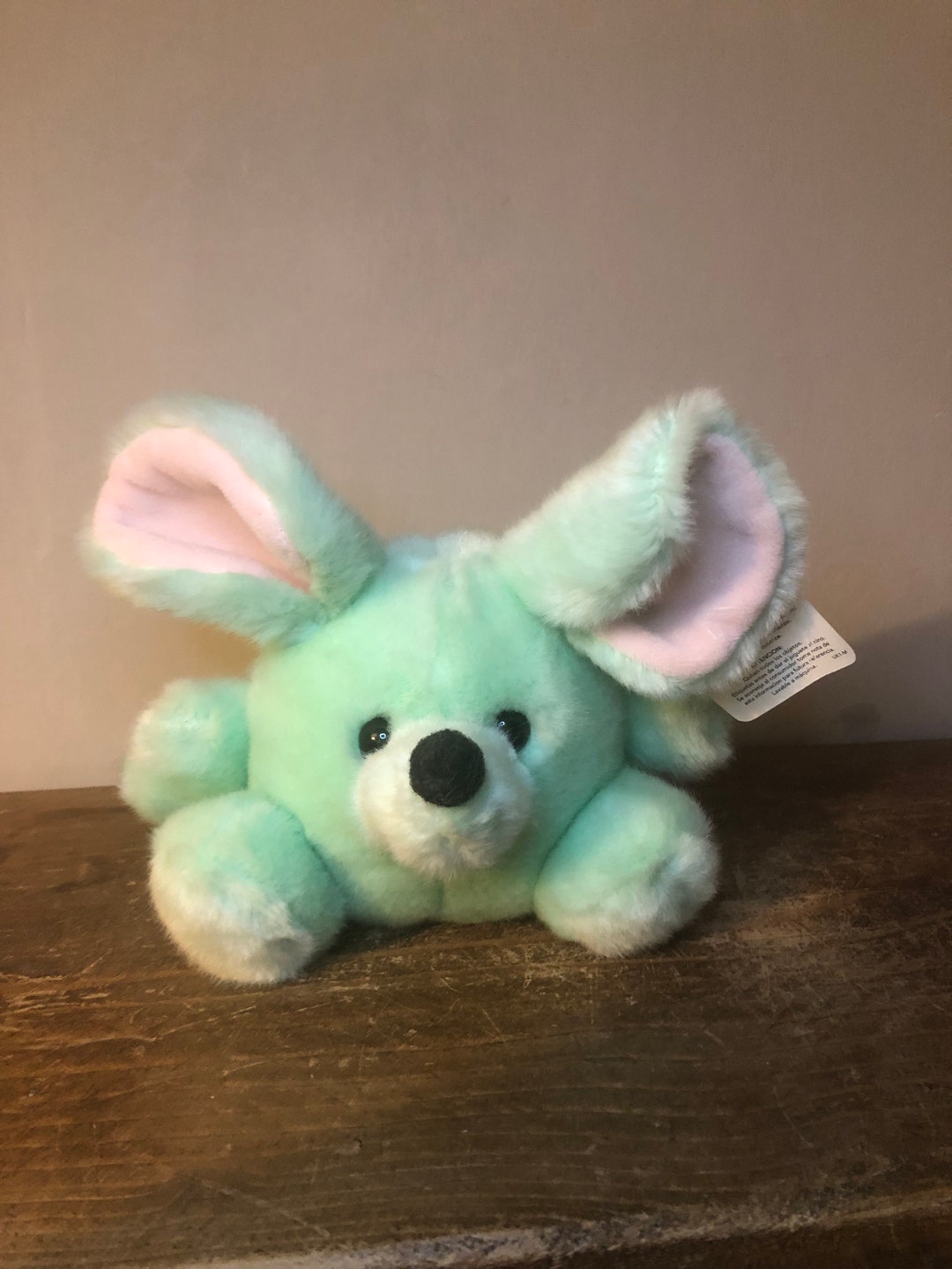 Russ Berrie Vintage Mouse Plush Soft Toy Pastel Green 6” Plush W/tags ...