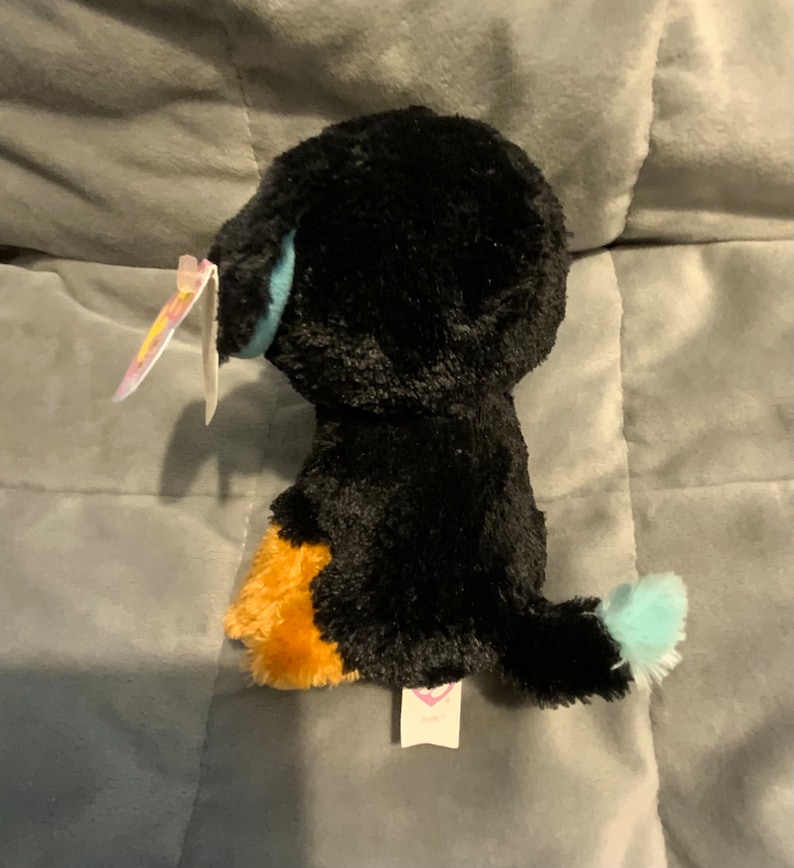 TY Beanie Boo Tuffy Rottweiler Old Style Purple/yellow Tag - Etsy