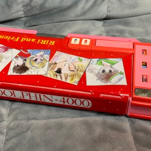 1980s Anime Vintage Padded Kawaii Pencil Case Compartments Buttons Riri ...