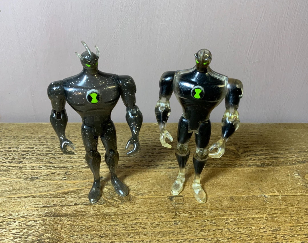 BEN 10 Alien X Action Figure 10cm/4 Bandai '08 Black Transparent ...