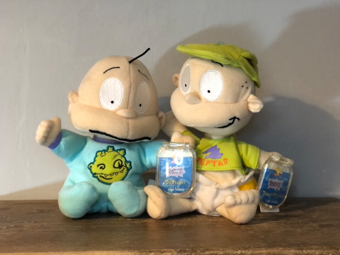 RUGRATS 1990s Star Beans Soft Stuffed Beanie Plushies Dill & Pickles ...