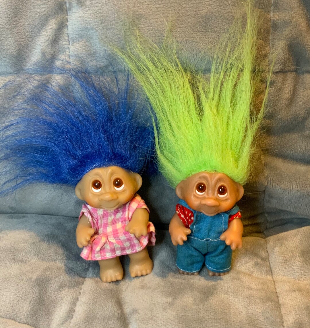 DAM Troll 3 Norfin Trolls 1985 Girl & Boy 1980s Nostalgic Retro ...