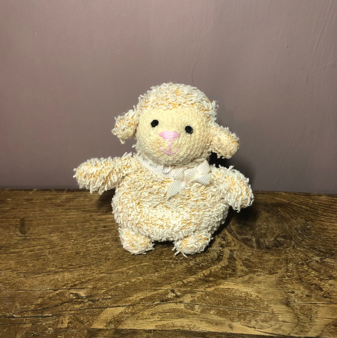 RUSS Berrie & Co. Rare Vintage 90s Bitty Buddies Tiny 3" Cream Lamb ...