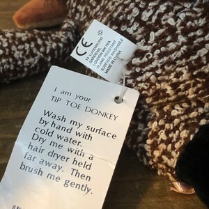 Manhattan Toy Company Tip Toes Donkey Beanie Velour Ballet Shoes ...