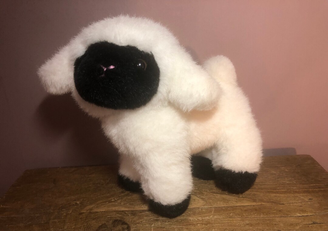 CHAD Valley Lamb Vintage Stuffed Rare Black Faced White Lamb/sheep ...
