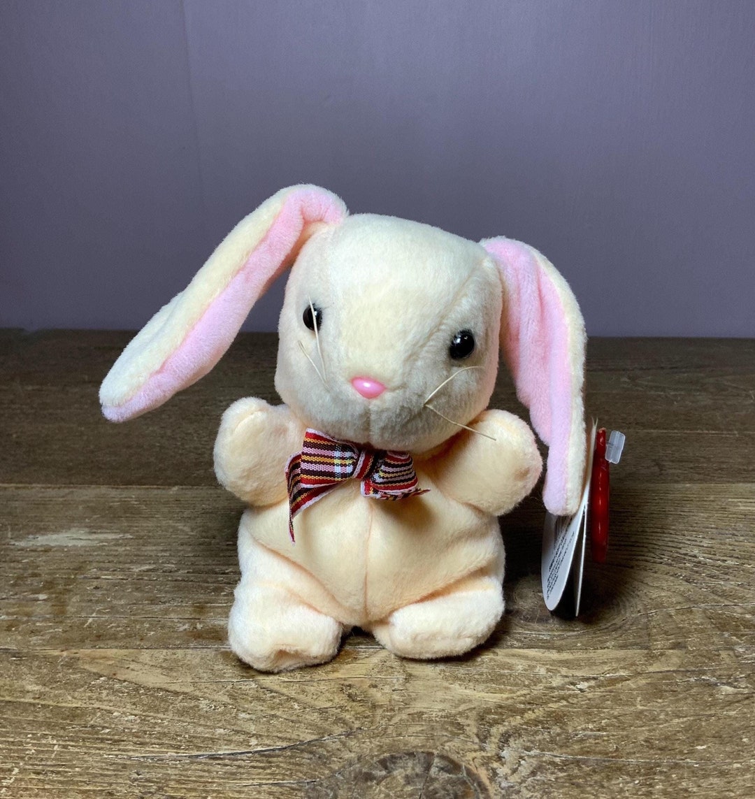 Keel Toys Simply Soft Collection Vintage Small Beanie Bunny Beige/pink ...