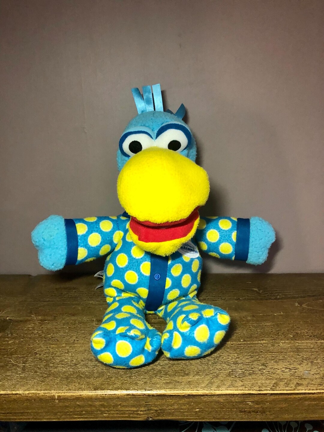 TOMY Jim Henson Squacky Pajanimals Blue Sprout 12 LC52203 Retired Soft Plush Toy Fleece Felt ...