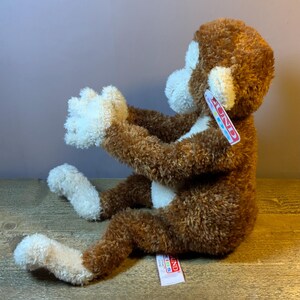 GUND Kids YOGA Monkey #20016 Vintage 15" Brown/tan Chimp Velcro Hands ...