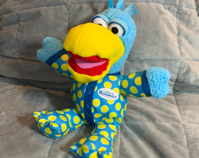 TOMY Jim Hensons Squacky Pajanimals Blue Sprout 12” #LC52203 Retired Soft Plush Toy Fleece Felt ...