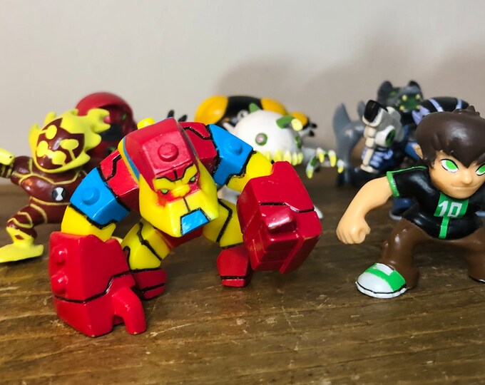 BEN 10 Omniverse Mini Figures 2”/ Bundle of 10/ Bandai Cartoon Network ...