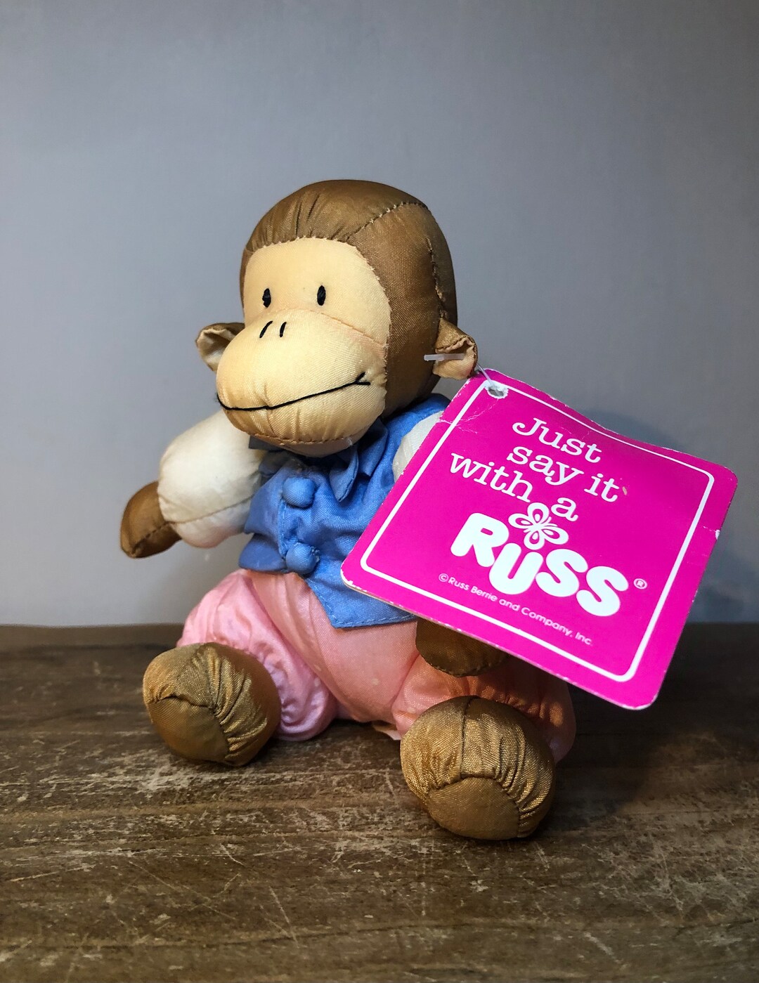 Russ Berrie Vintage Puffalump Luv Pet Monkey/chimp Small 5” Nylon ...