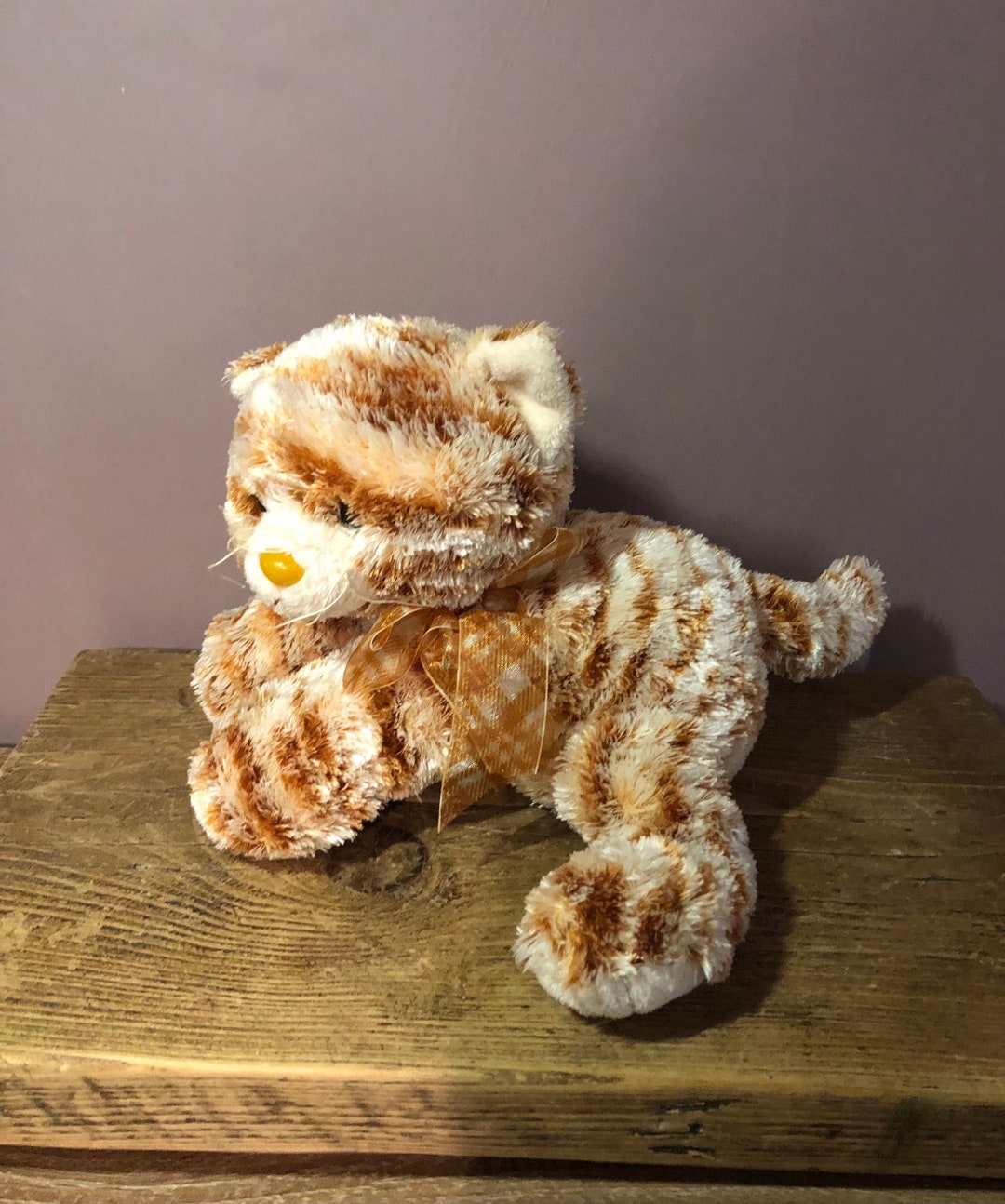 Aurora BILLY Cat Rare Plush 10" Lying Version Beanie Soft Plush/plushie ...