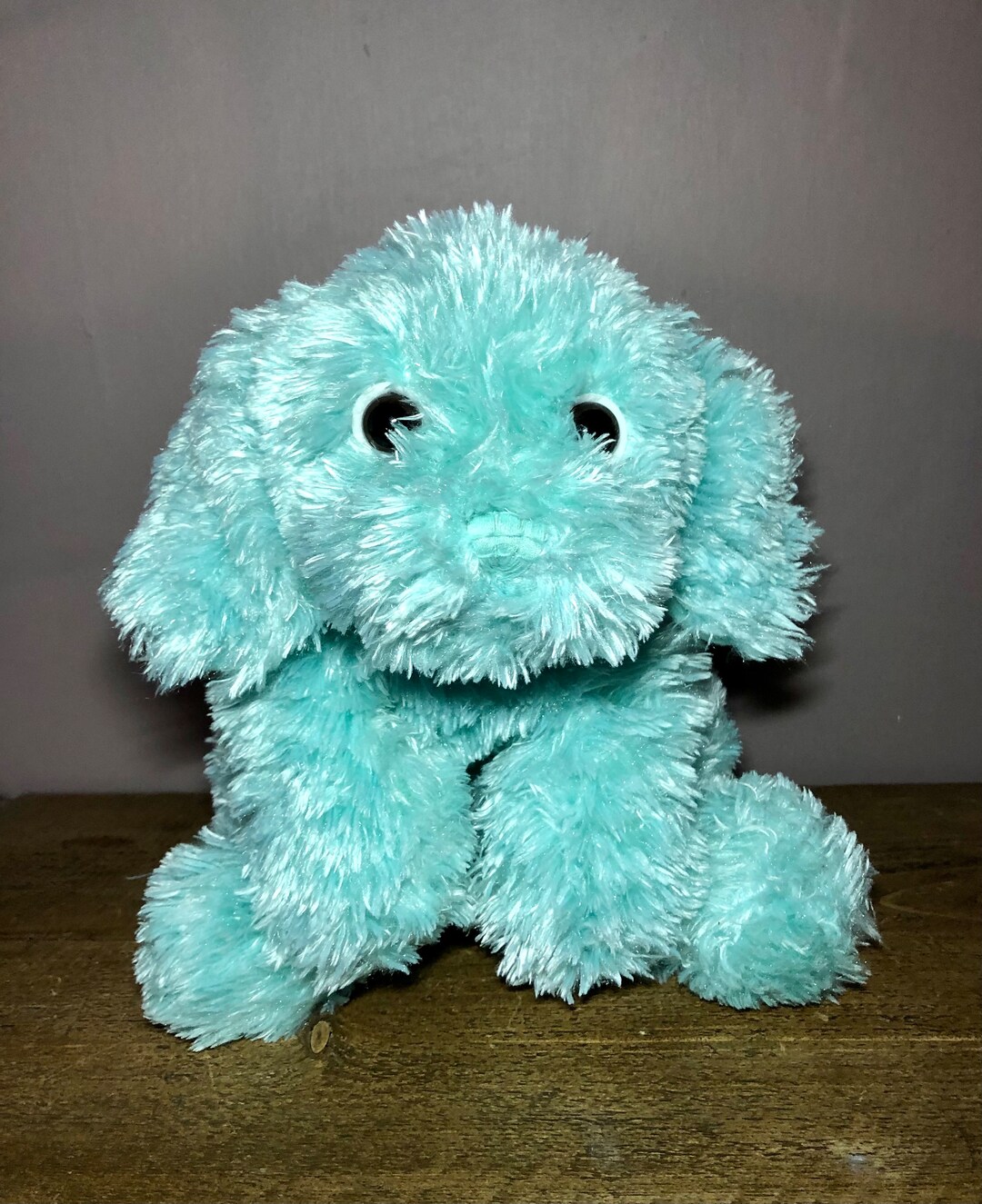 CHAD Valley/ Woolworths Era/ 13 Turquoise Blue Beanie Floppy Soft Puppy ...