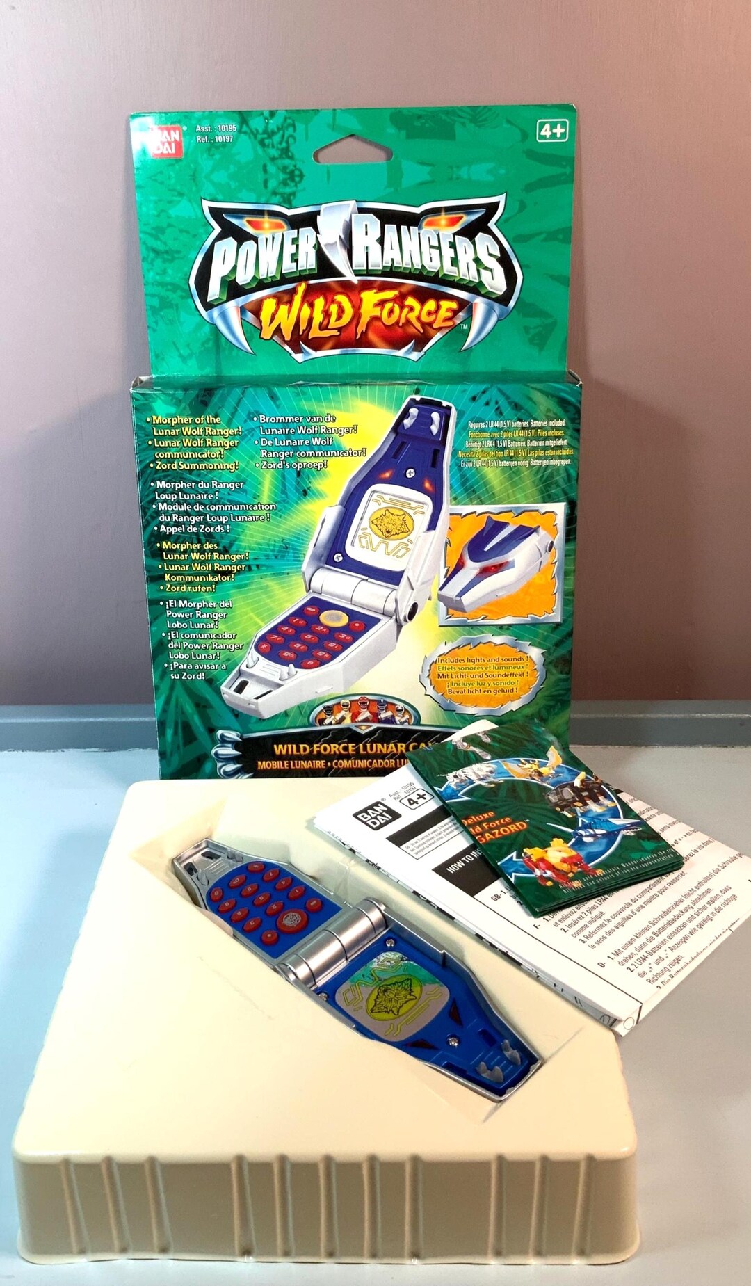 Power Rangers 2001 Wild Force Morpher, Lunar Wolf Ranger, Bandai ...