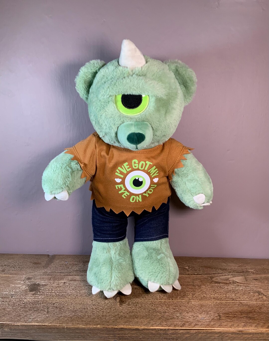 Limited Edition BAB, Build A Bear, One Eye, Bearclops, Cyclops ...