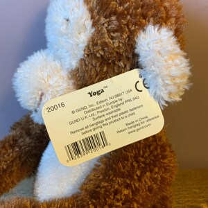 GUND Kids YOGA Monkey #20016 Vintage 15" Brown/tan Chimp Velcro Hands ...