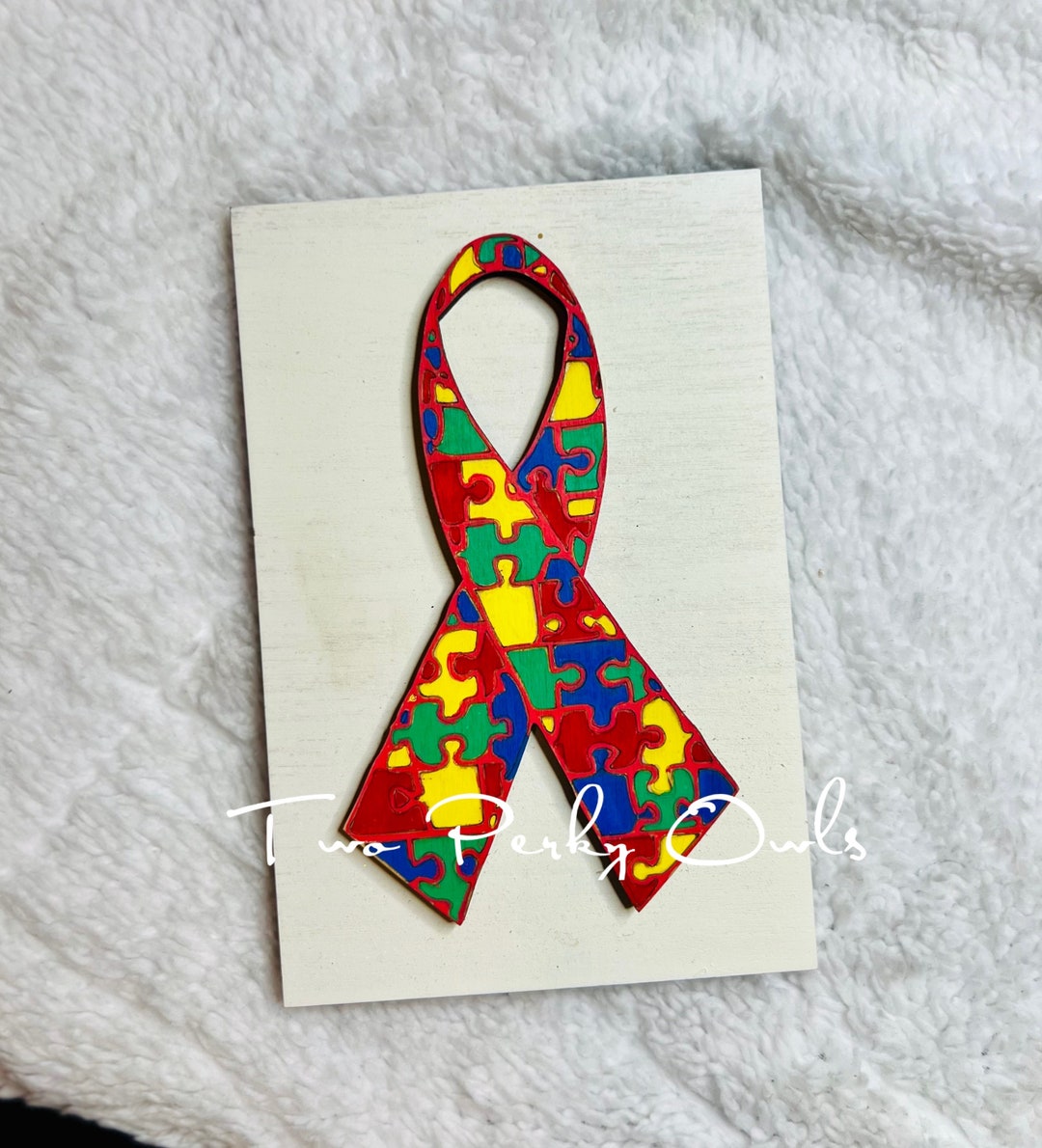 Autism Awareness Tiered Tray Decor- Entryway Decor - Mother’s Day Gift ...