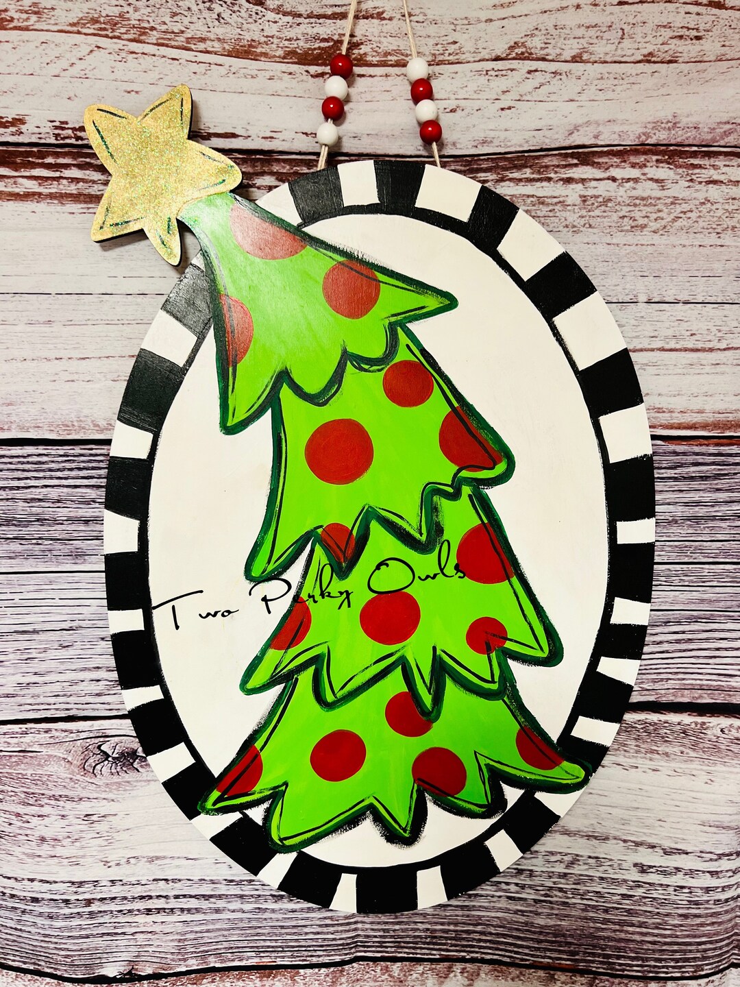 Christmas Tree Door Hanger Christmas Door Hanger Christmas Decor ...