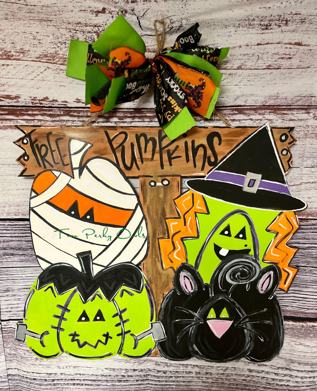 Pumpkin Stack Door Hanger Fall Door Hangers pumpkin Door Signs Pumpkin ...