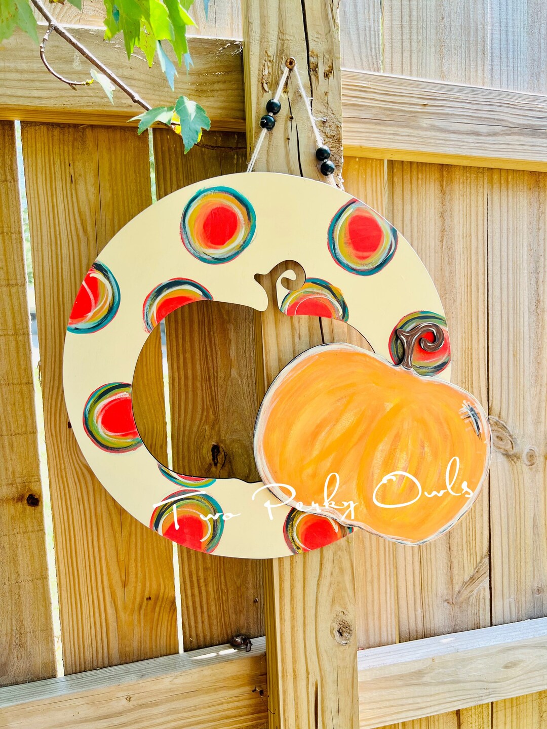 Pumpkin Door Hanger Halloween Door Hangers Pumpkin Decor Fall Door ...