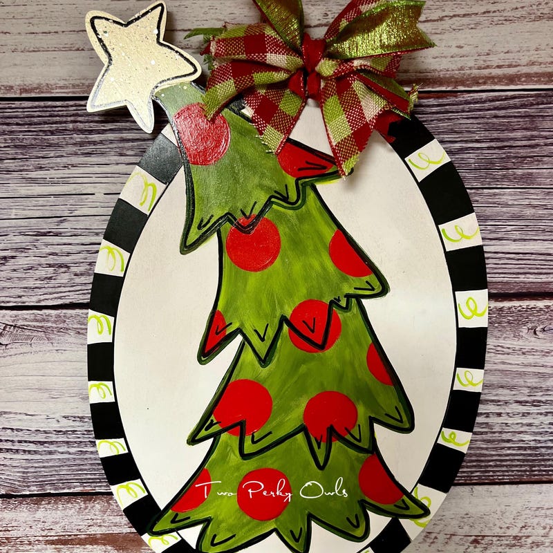 Holiday Door Hanger - Etsy