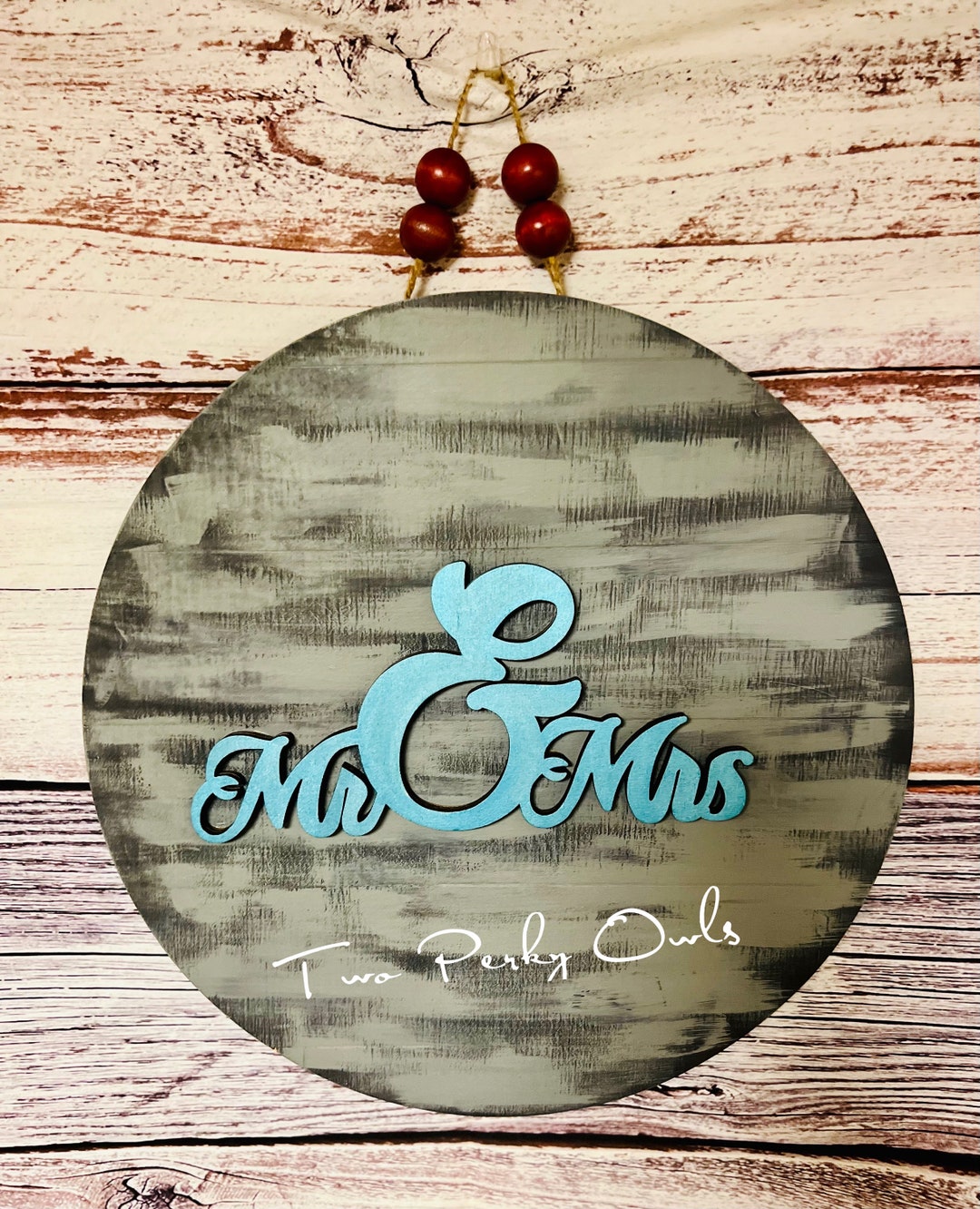 Mr & Mrs Door Hanger Wedding Gifts 3D Design Unique Gifts Entryway ...