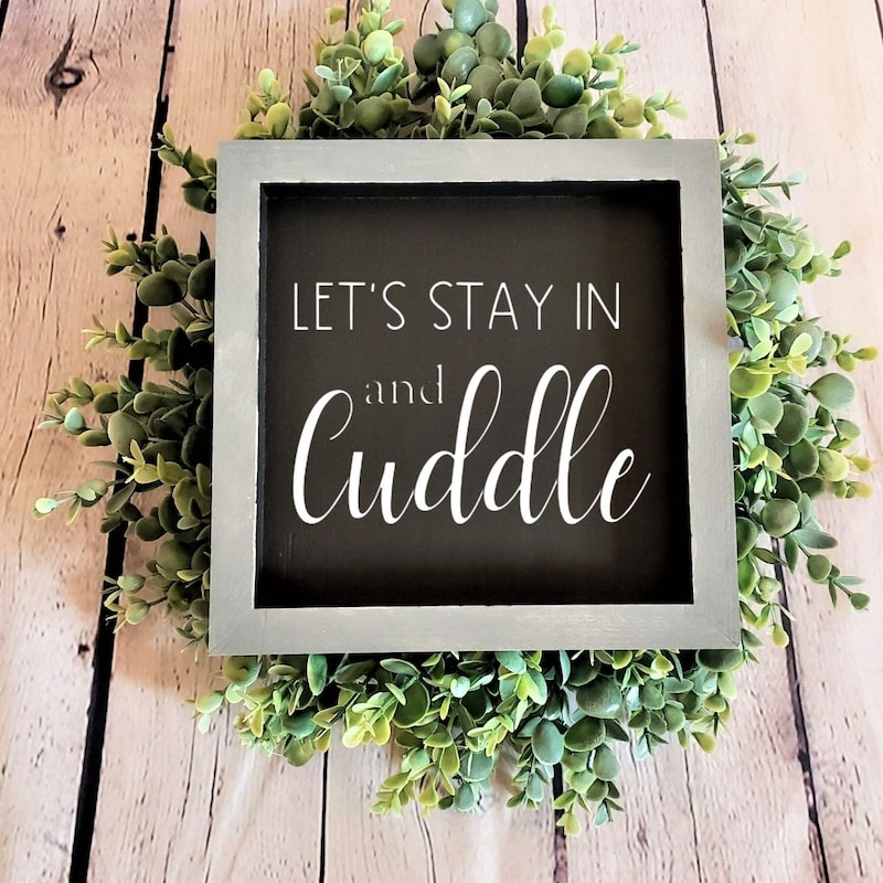 Lets Cuddle Sign - Etsy