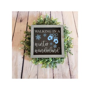 Walking in a Winter Wonderland | Snowflake Wood Signs | Holiday Signs ...