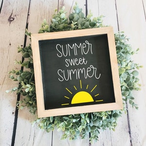 Summer Sweet Summer | Summer Decorating | Summer Accent Sign | Summer ...