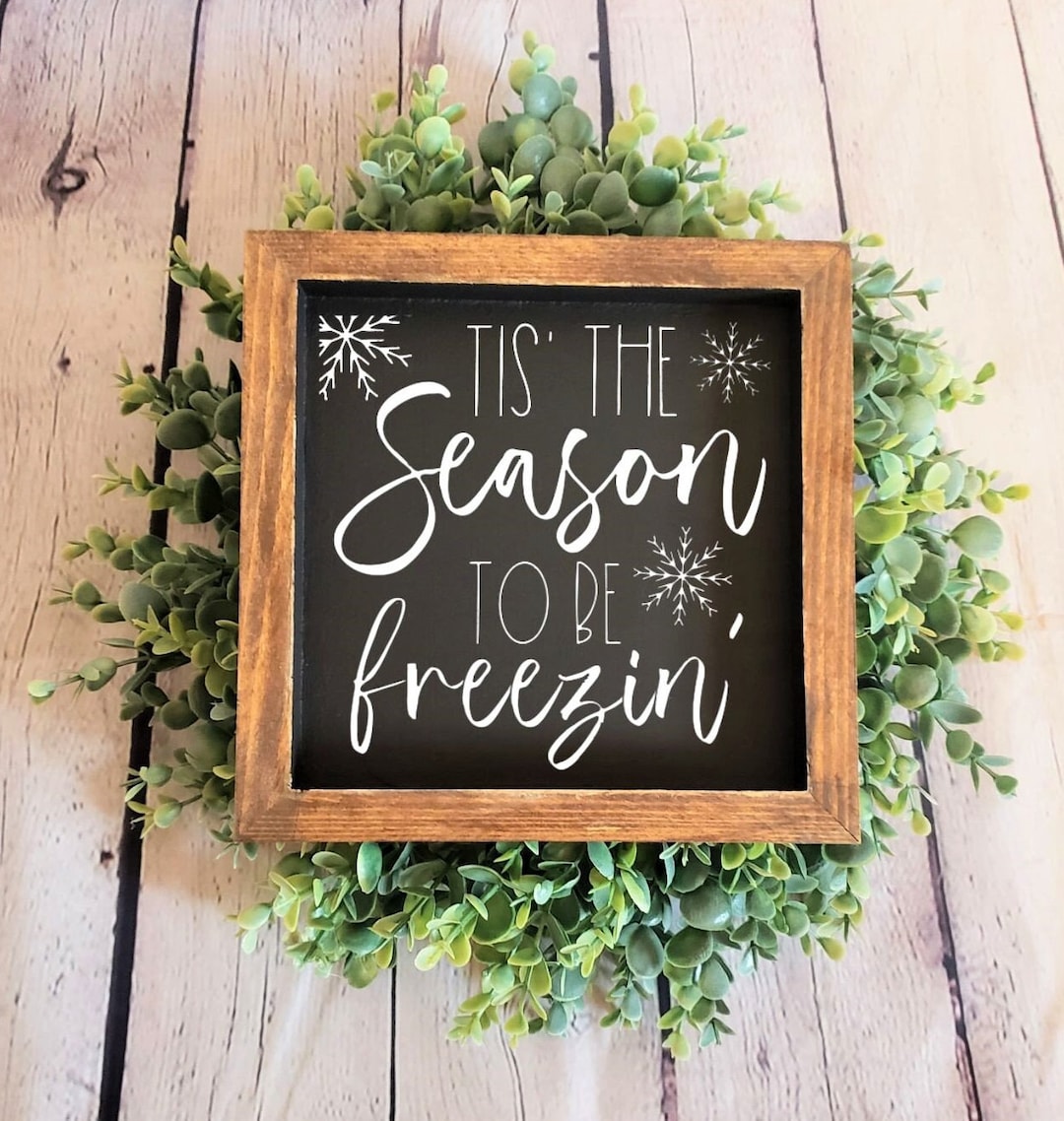 Tis the Season | Winter Wood Signs | Snowflake Wood Sign | Holiday ...