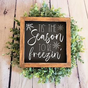 Tis the Season | Winter Wood Signs | Snowflake Wood Sign | Holiday ...