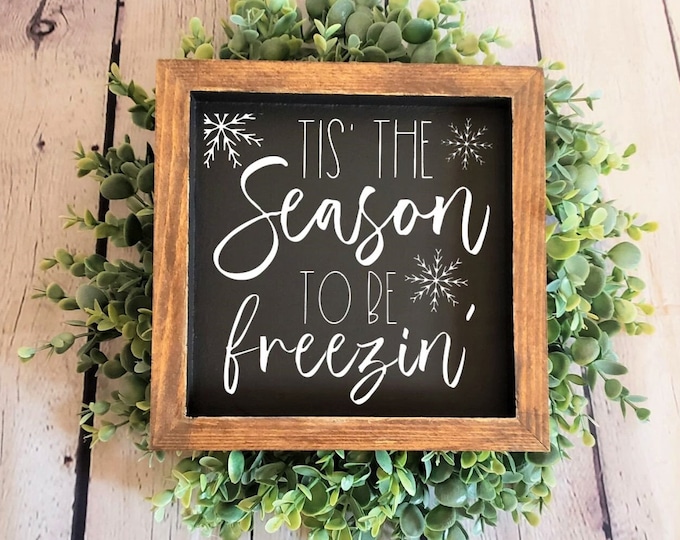 Snowflake Farmhouse Framed Wood Layering Sign. Farmhouse Decor ...