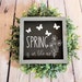 Spring is in the Air | Spring Decor | Spring | Wooden Signs | Small ...