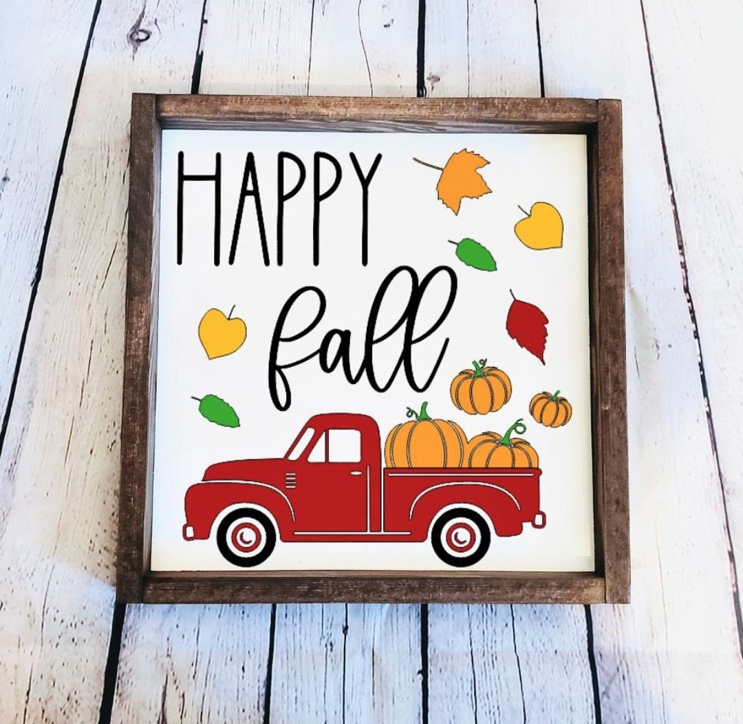 Happy Fall | Fall Wood Signs | Fall Sign | Autumn Wood Sign | Fall ...