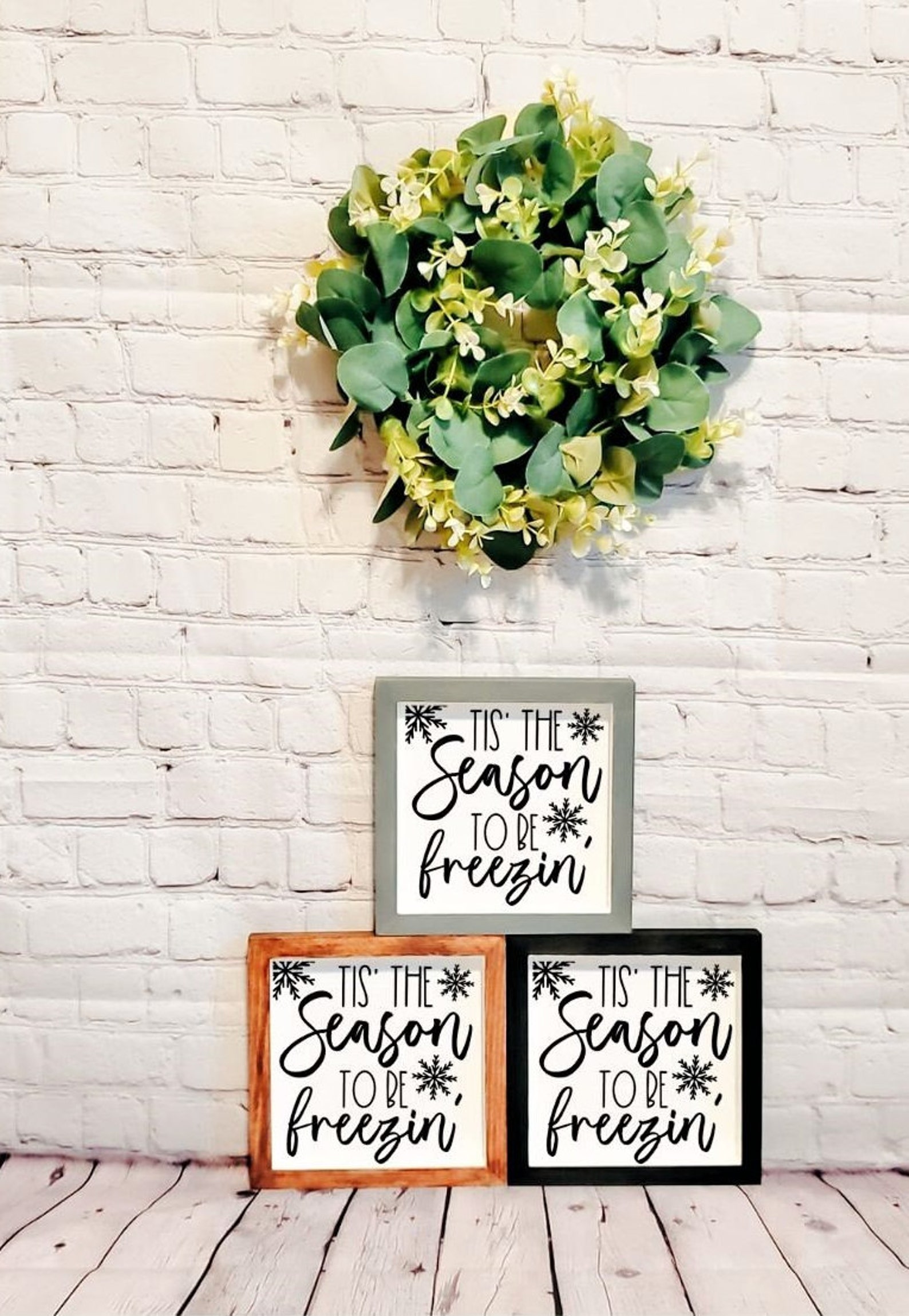 Tis the Season | Winter Wood Signs | Snowflake Wood Sign | Holiday ...
