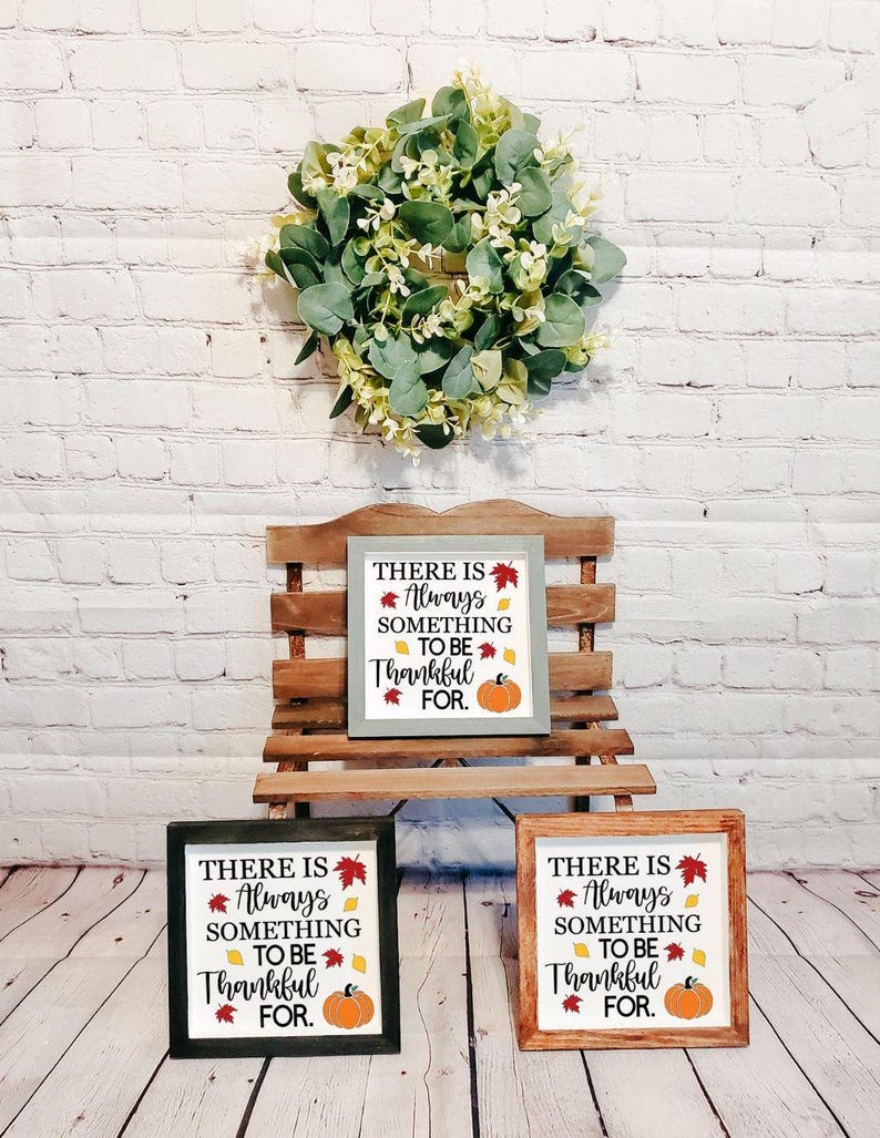 Always Something to Be Thankful for | Fall Wood Sign | Fall Decor ...