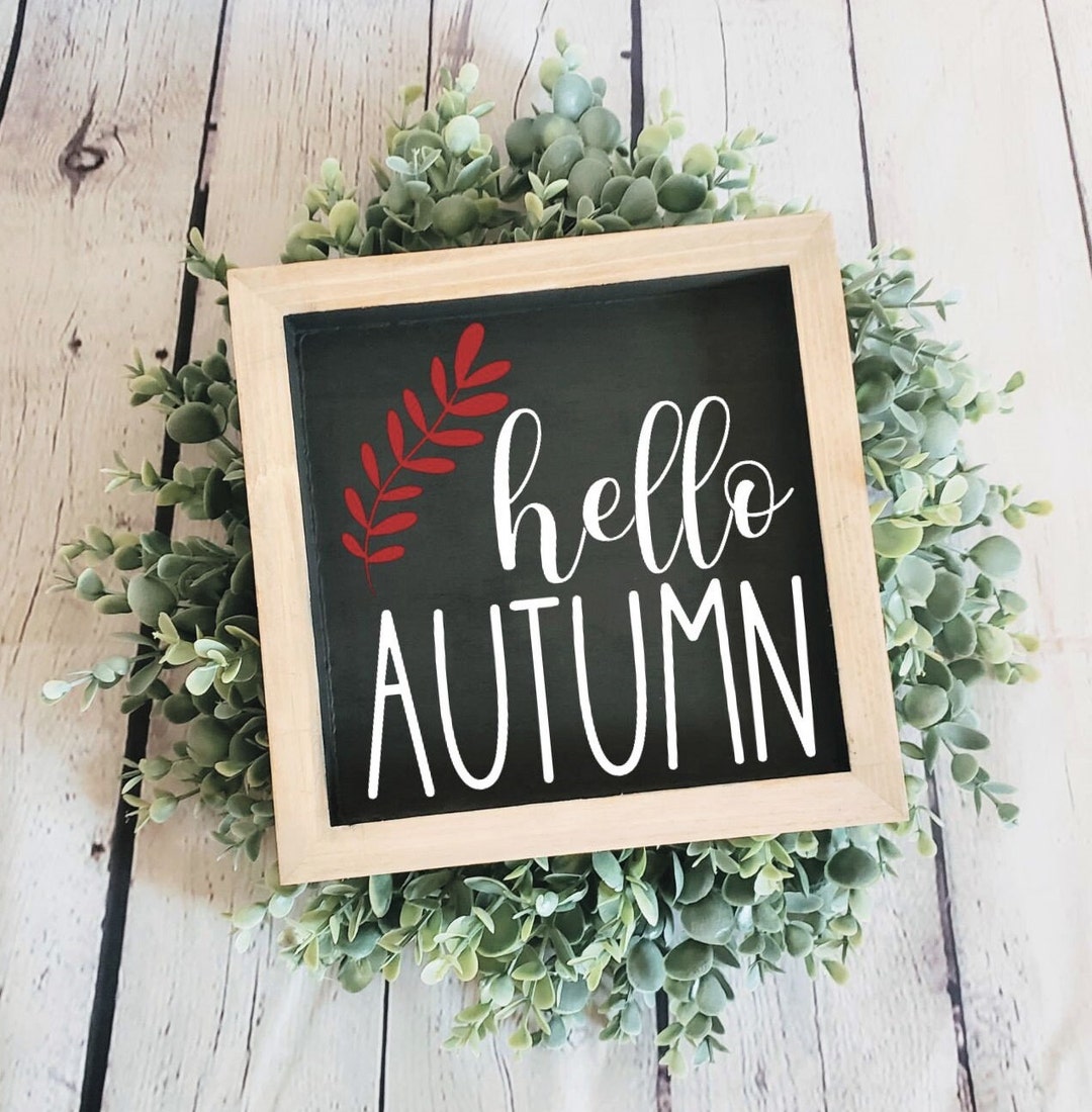 Hello Autumn | Fall Signs | Wood Signs | Autumn Wood Signs | Fall Decor ...