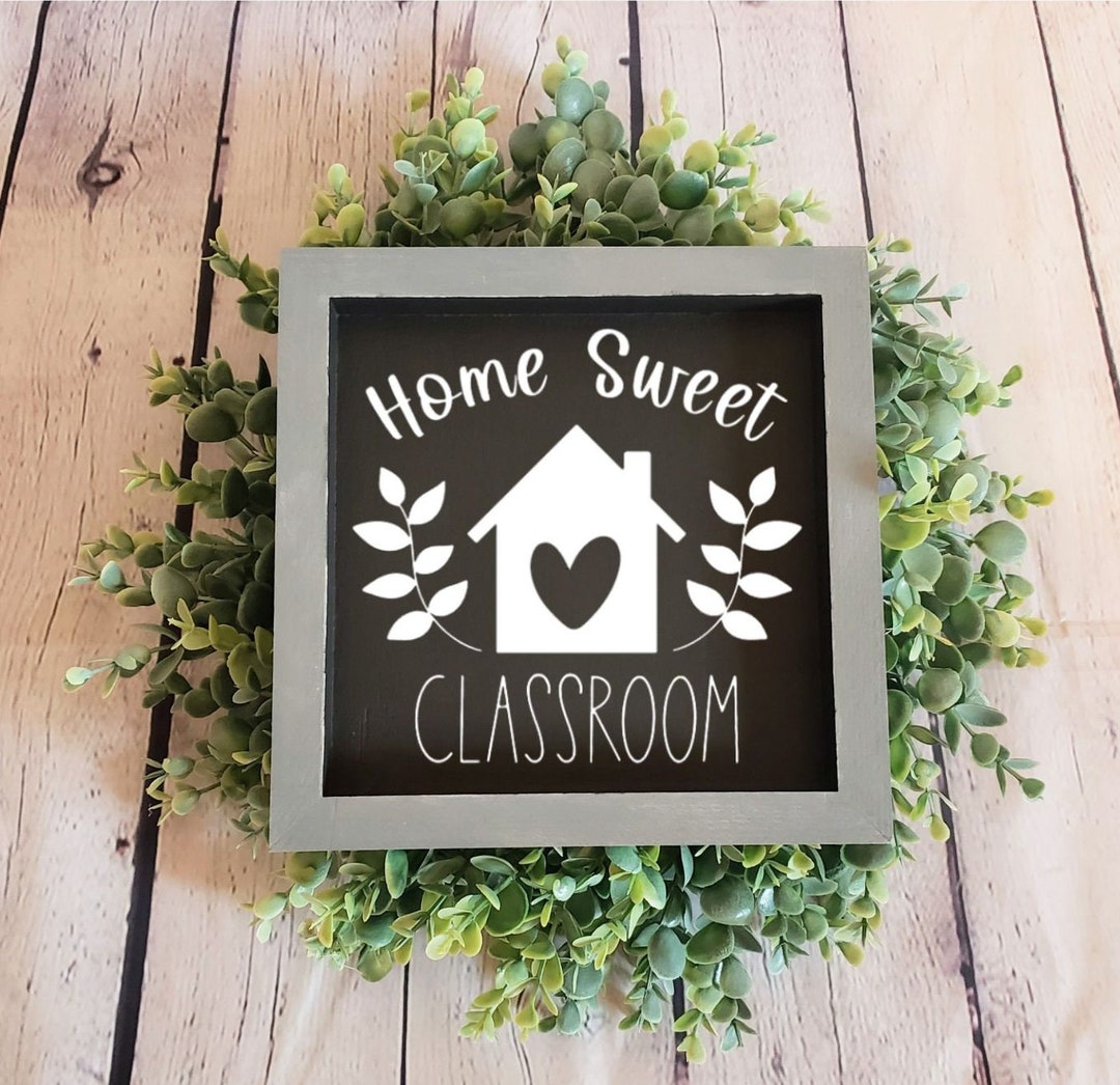 Home Sweet Classroom | Wood Sign | Tiered Tray Decor | Shelf Decor ...