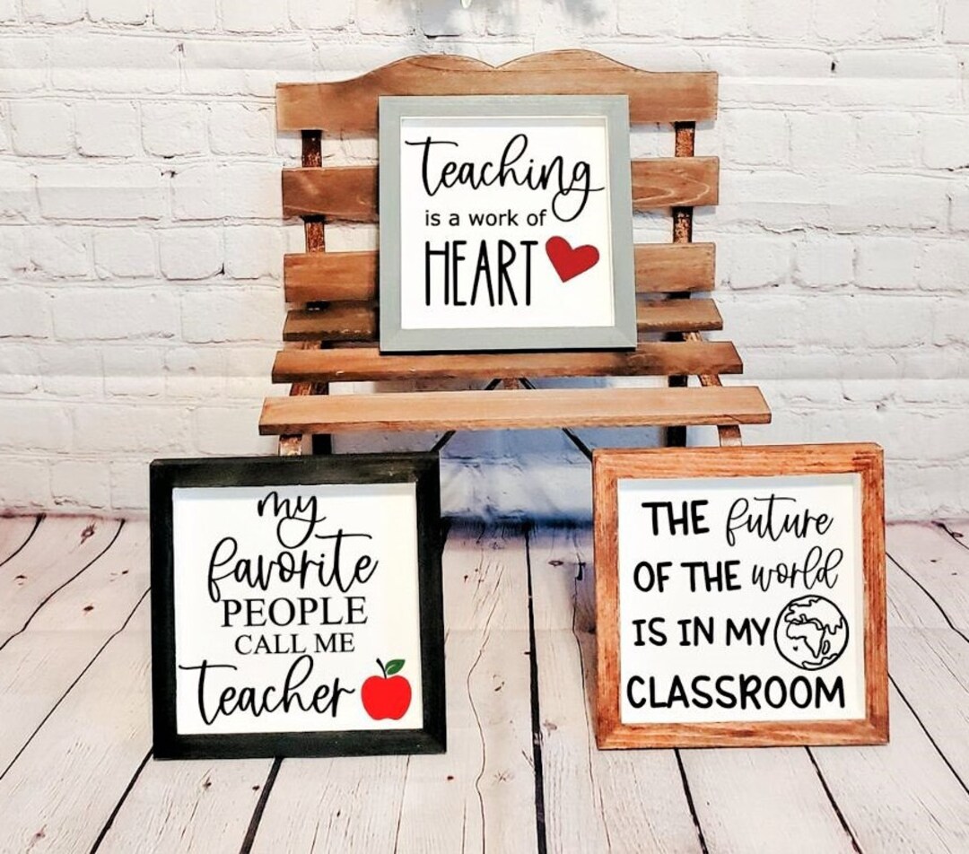 Teacher Gift Teacher Decor Classroom Decor Teacher Wood Signs Classroom ...