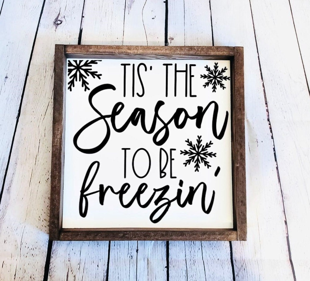 Tis the Season | Winter Wood Signs | Snowflake Wood Sign | Holiday ...