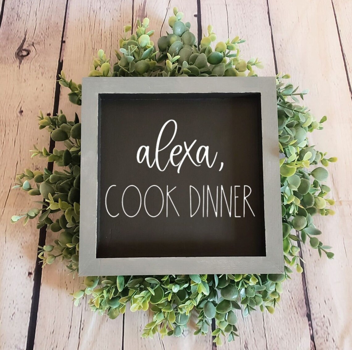 Alexa Cook Dinner | Silly Wood Signs | Funny Kitchen Signs | Funny ...