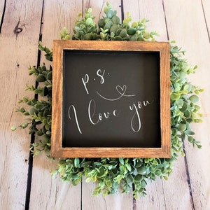 P.s. I Love You | Small Wood Signs | Shelf Signs | Accent Signs | Love ...