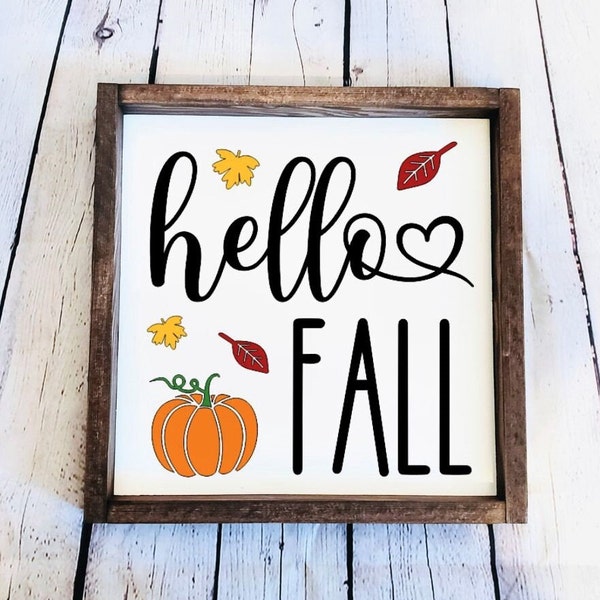 Wooden Pumpkin Sign - Etsy