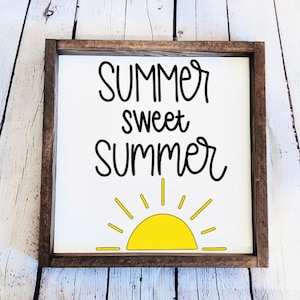 Summer Sweet Summer | Summer Decorating | Summer Accent Sign | Summer ...