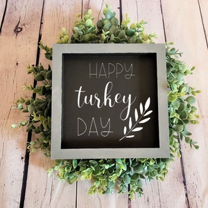 Happy Turkey Day | Fall Wood Sign | Fall Decor | Happy Fall | Fall ...
