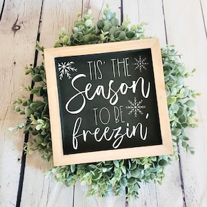 Tis the Season | Winter Wood Signs | Snowflake Wood Sign | Holiday ...