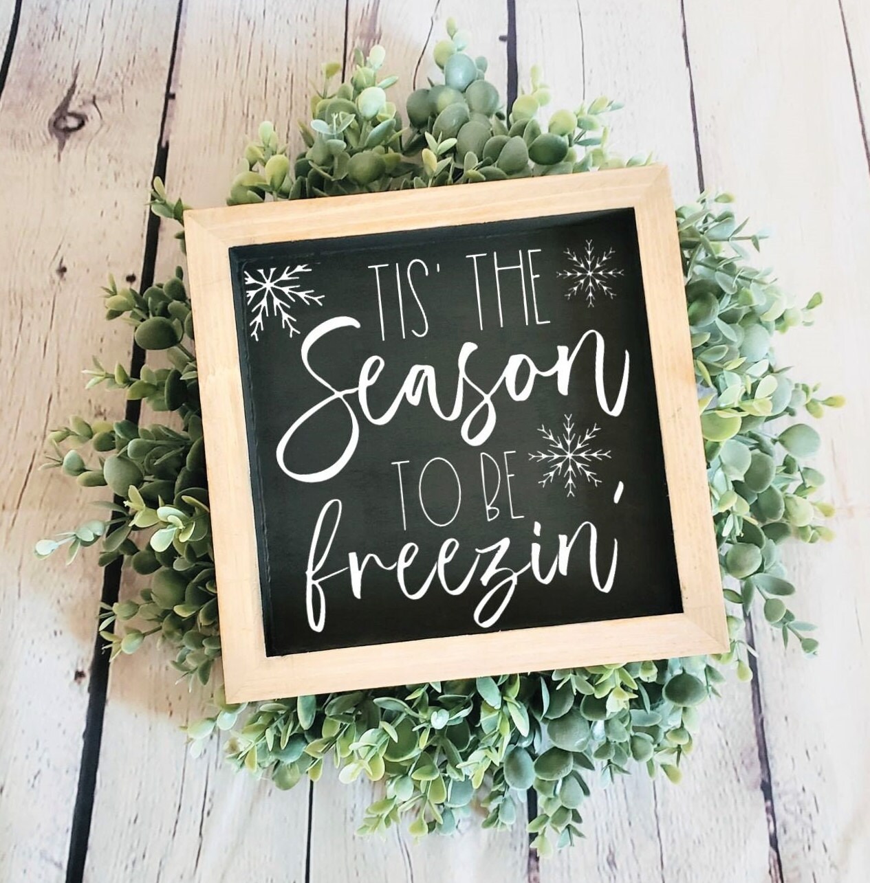 Tis the Season | Winter Wood Signs | Snowflake Wood Sign | Holiday ...