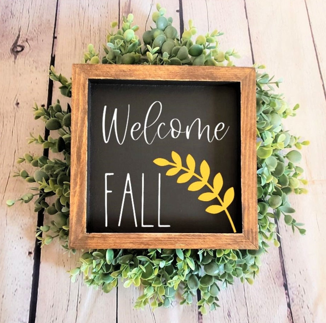 Welcome Fall | Autumn Wood Signs | Fall Decor | Happy Fall | Fall ...