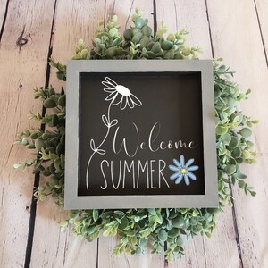 Welcome Summer | Summer Decorating | Summer Accent Signs | Summer Wood ...