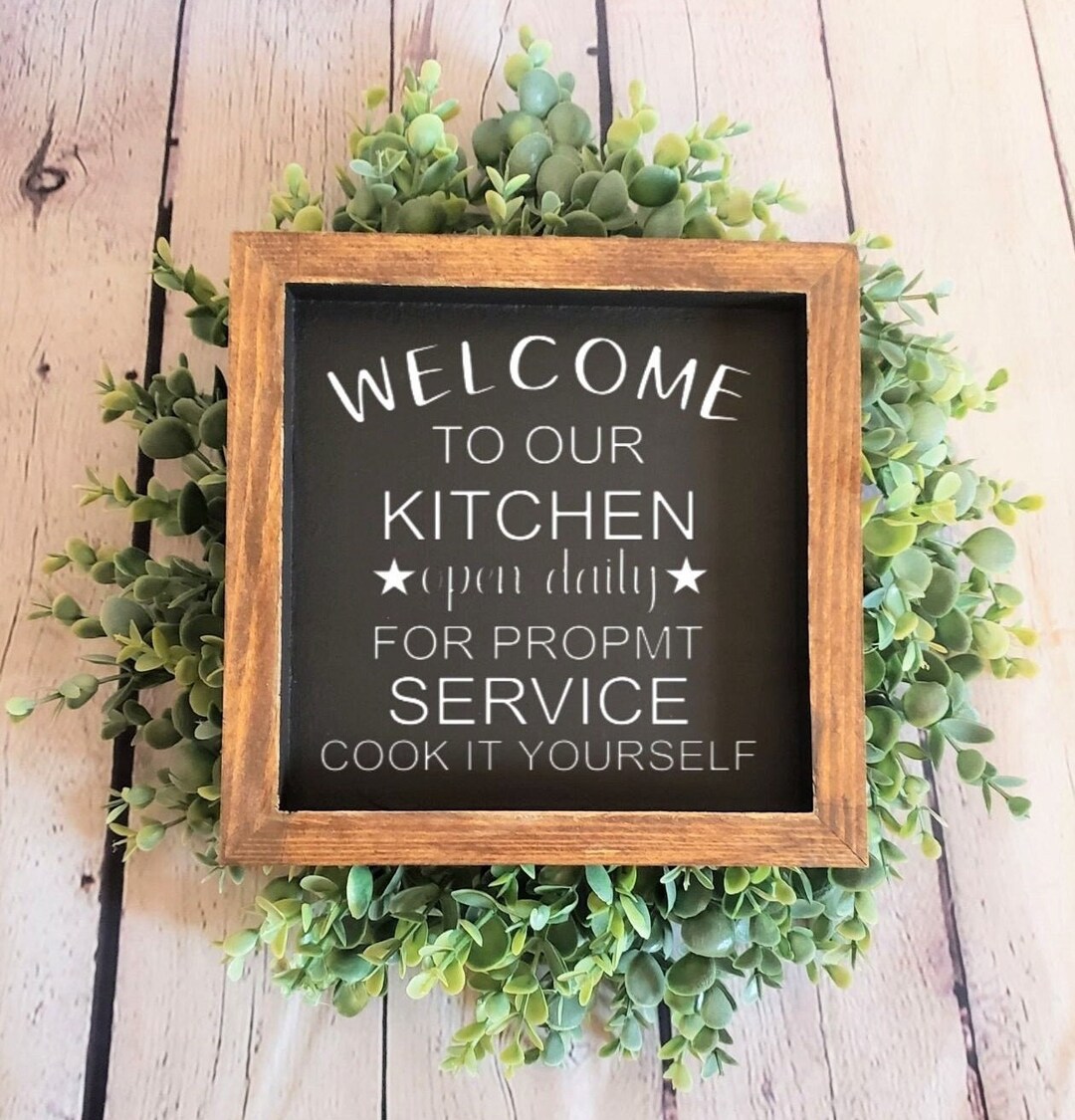 Welcome to Our Kitchen | Kitchen Decor | Kitchen Decorating | Rustic ...